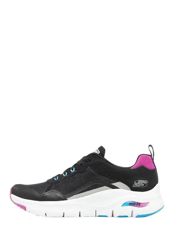 Sketchers Arch Fit Low Top Sneakers - Black