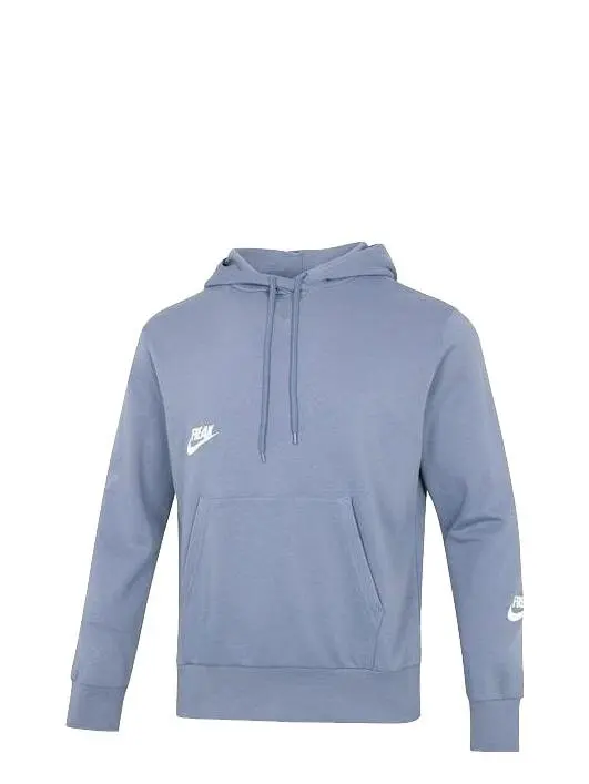 Nike Logo Printing Drawstring Hooded Casual Blue - Default Color