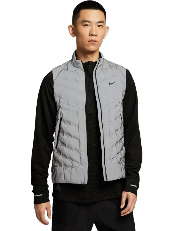 Nike Therma-fit Adv Reflective Running Vest - Reflective Silver