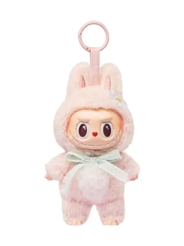 POP MART The Monsters Labubu Mokoko Close To Sweet Pendant - Pink