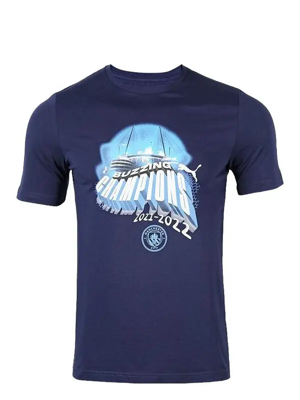 PUMA Mcfc Winners T-shirt - Navy
