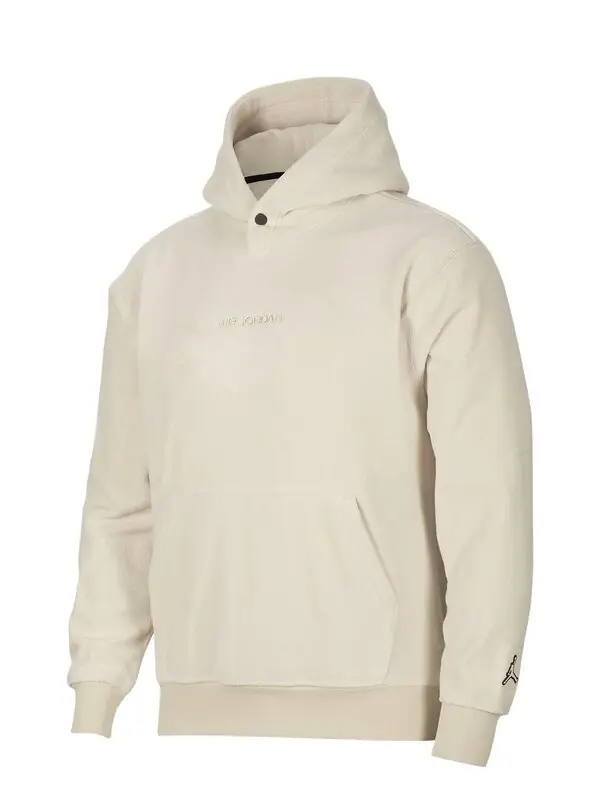 JORDAN Solid Color Embroidered Hooded Long Sleeve Hoodie - Default Colorway