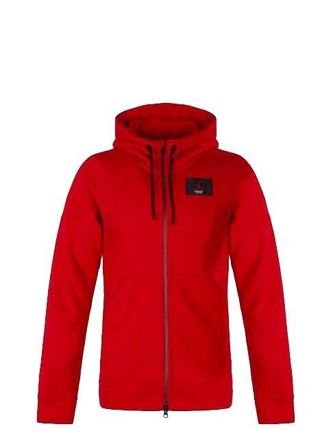 JORDAN Air Hooded Zip Jacket - Red