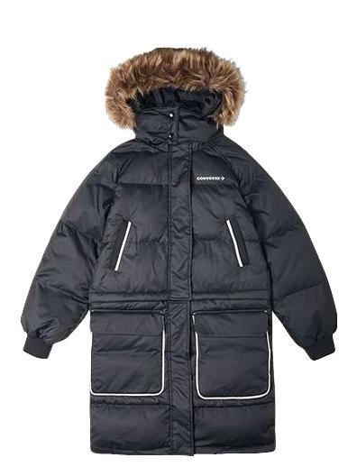 CONVERSE Long Down Jacket - Black