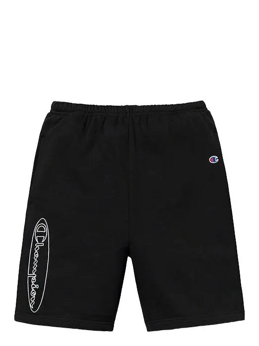 Supreme X Champion Ss19 Outline Sweatshort - Black