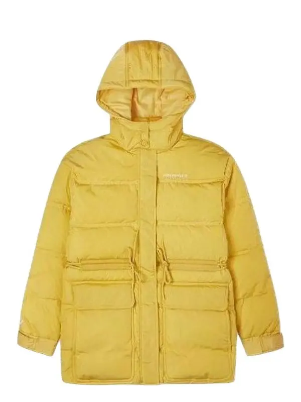 CONVERSE Hooded Down Cargo Jacket - Yellow