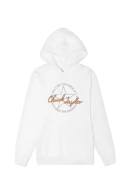 CONVERSE Chuck Patch Pullover Hoodie - White