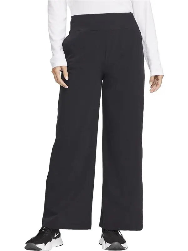 Nike Dri-fit Bliss Wide-leg Training Trousers - Black/clear