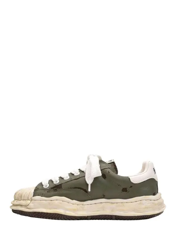 Mihara Yasuhiro Blakey Og Sole Film Attached Canvas Low-top Sneakers - Khaki