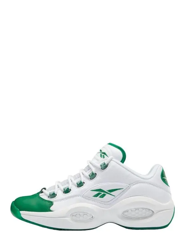 REEBOK Question Low "green Toe" Sneakers - White/green