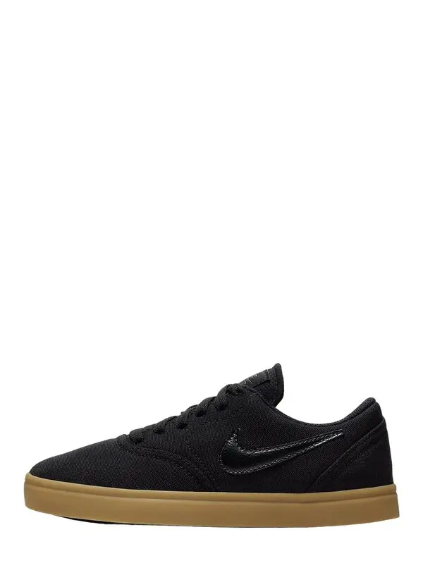 Nike Check Canvas Low Top Sneakers - Black/gum Light Brown/black