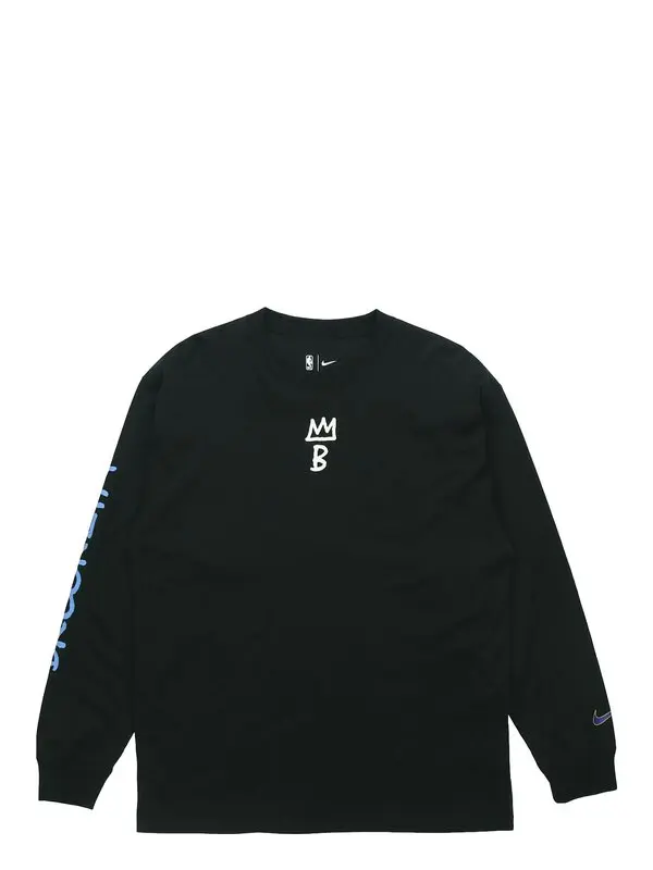 Nike Brooklyn Nets Courtside City Edition Sports Crew Neck Long-sleeve Sweater - Black