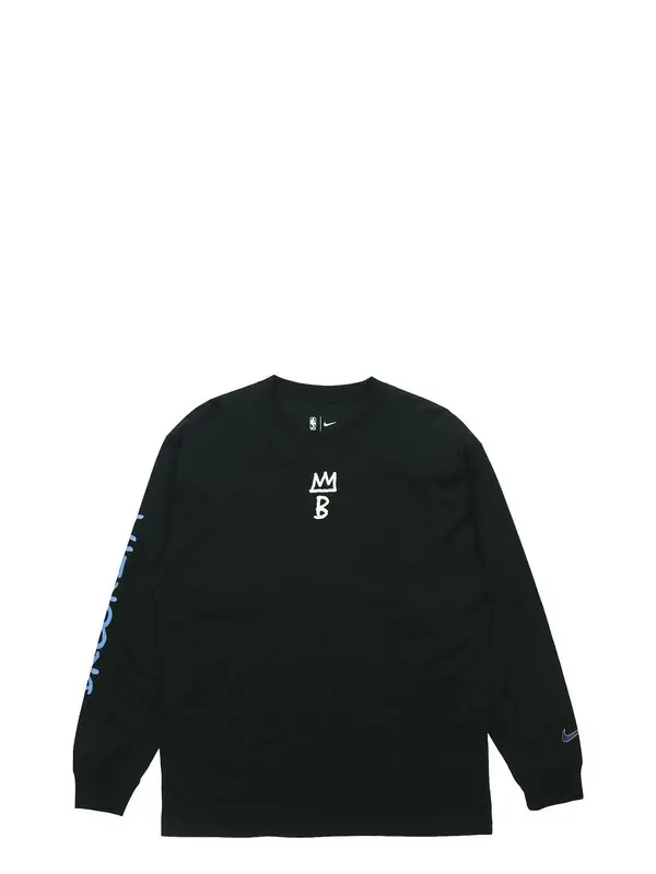 Nike Brooklyn Nets Courtside City Edition Crew Neck Long-sleeve - Black