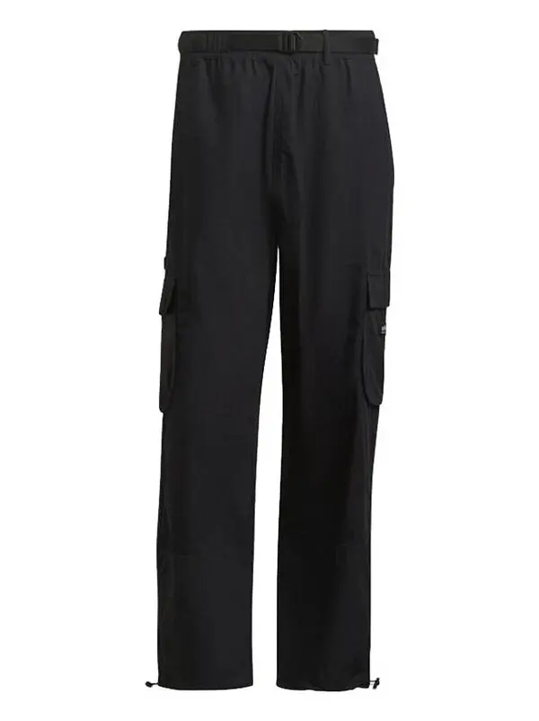 Adidas Originals Cargo Pant Side Pocket Splicing Drawstring Bundle Feet Sports Pants/trousers/joggers - Black