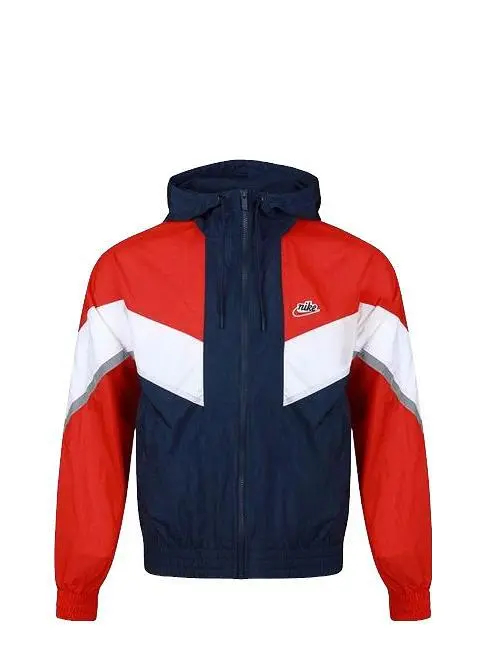 Nike Windrunner+ Hooded Windproof Reflective Jacket - Red