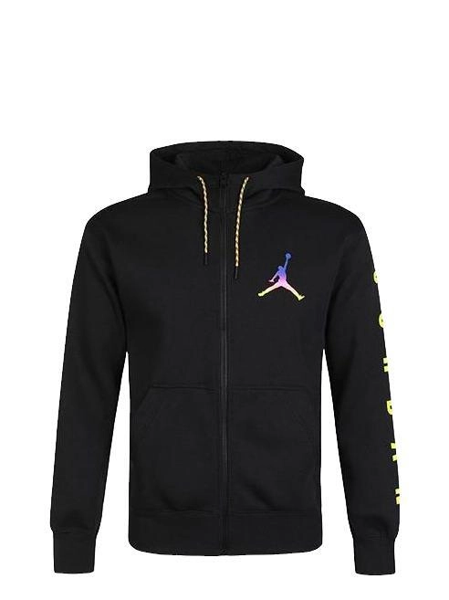 JORDAN Athletic Fleece Lined Hooded Jacket - Black