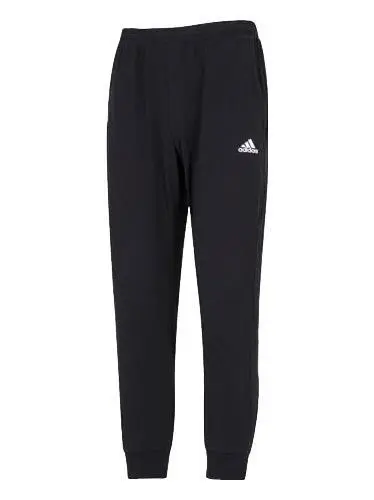 Adidas Solid Color Logo Knit Casual Bundle Feet Sports Pants/trousers/joggers Black - Default Color