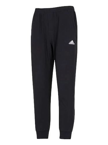Adidas Solid Color Logo Knit Casual Bundle Feet Sports Pants/trousers/joggers Black - Default Color