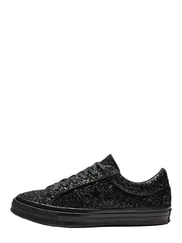 CONVERSE One Star Glitter Low Top Sneakers - Black