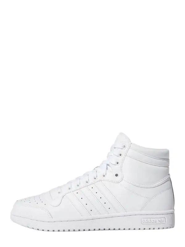 Adidas Top Ten High Top Lace Up Sneakers - White