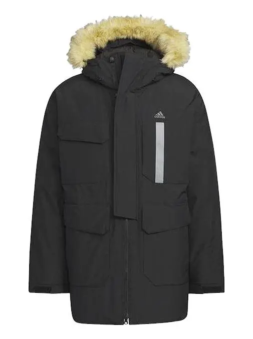 Adidas Furry Down Parka - Black