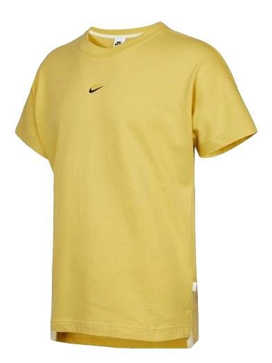 Nike Logo Sports Short Sleeve T-shirt - Yellow