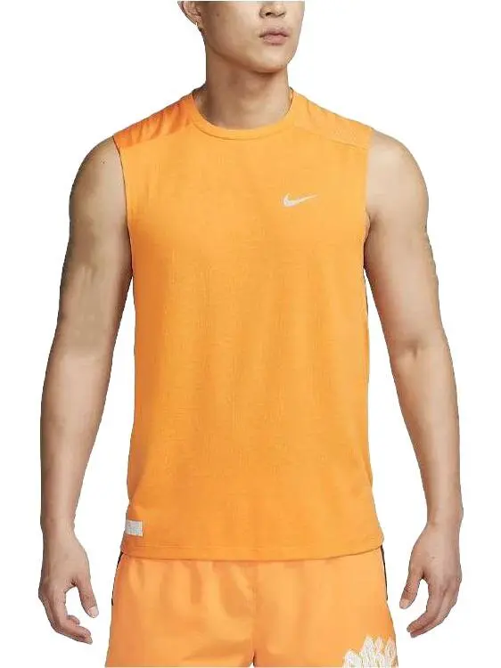 Nike Dri-fit Run Division Rise 365 Sleeveless Top - Orange