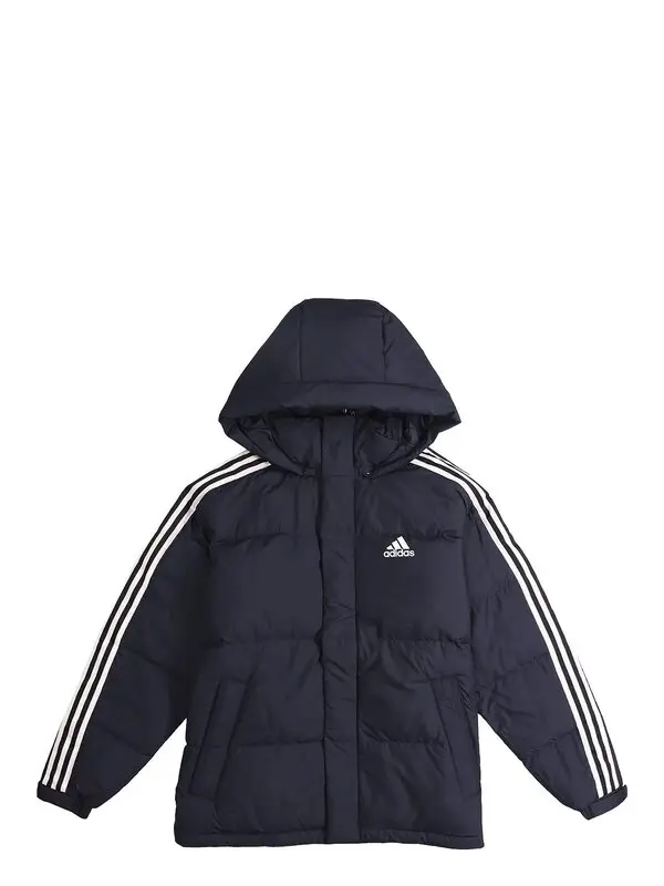 Adidas 3st Puff Down Jacket With Hood - Legendary Blue