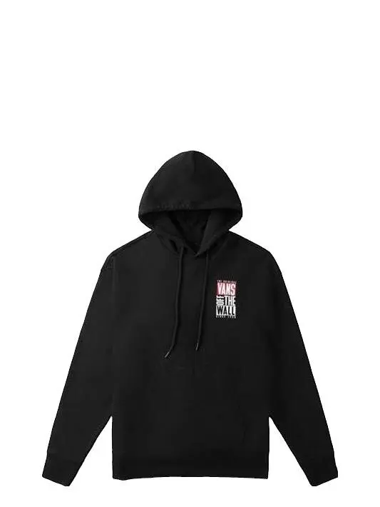 VANS Pullover Hoodie With Graphic Detail - Black