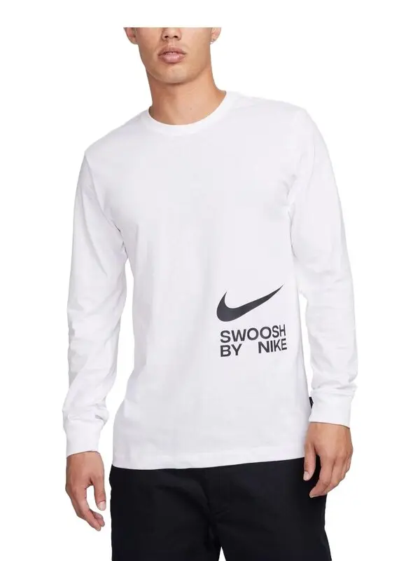 Nike Big Swoosh Long Sleeve T-shirt - White