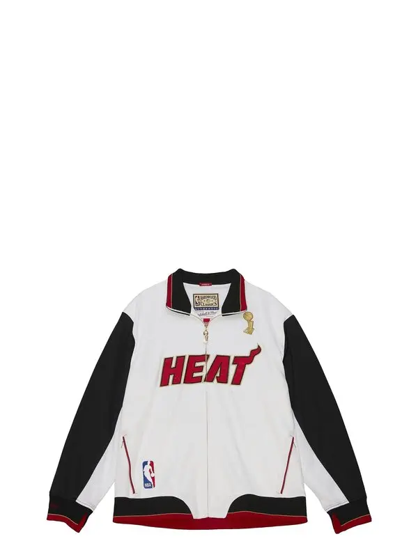 Mitchell & Ness Nba Miami Heat 2012 Champions Jacket - White/black