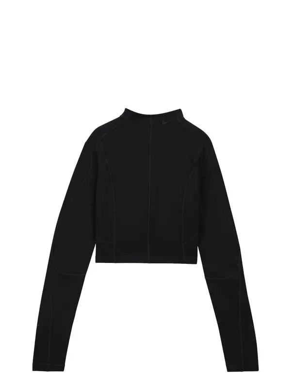 Nike X Off-white Long-sleeve Cropped Top - Black