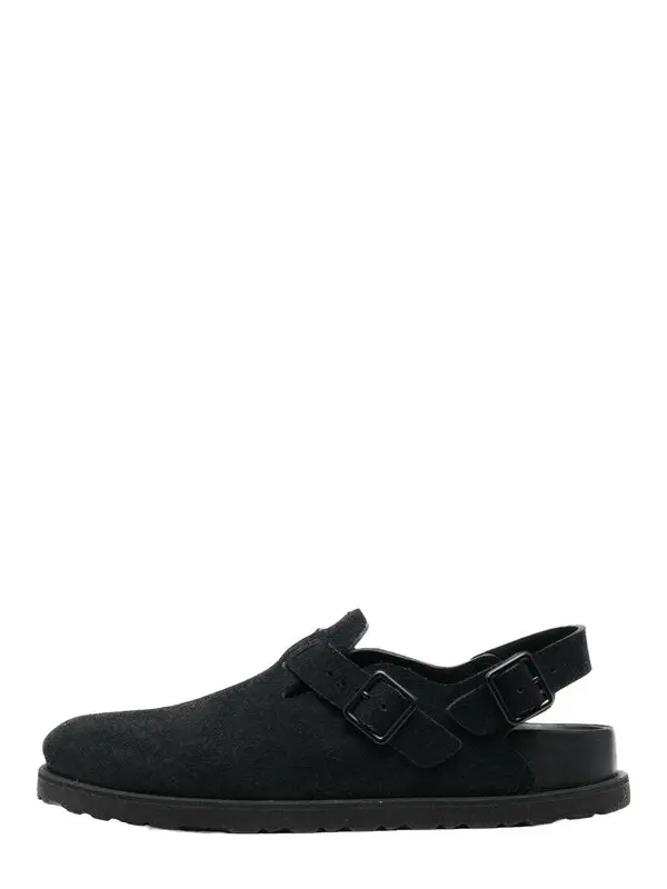 BIRKENSTOCK Iv Tokio Suede Sandals - Black