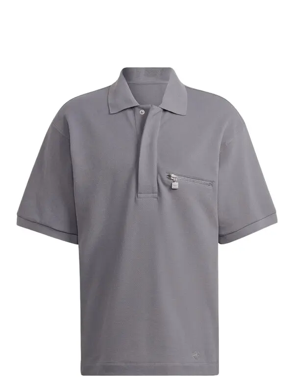 Adidas Originals X Blue Version Polo Shirt 'light Gray - Default Color
