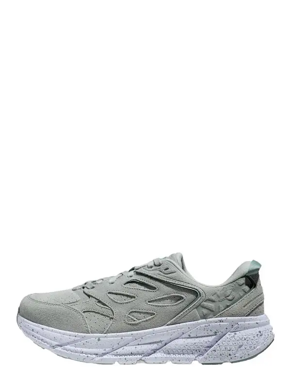 Hoka One One Clifton Suede Sneakers - Grey