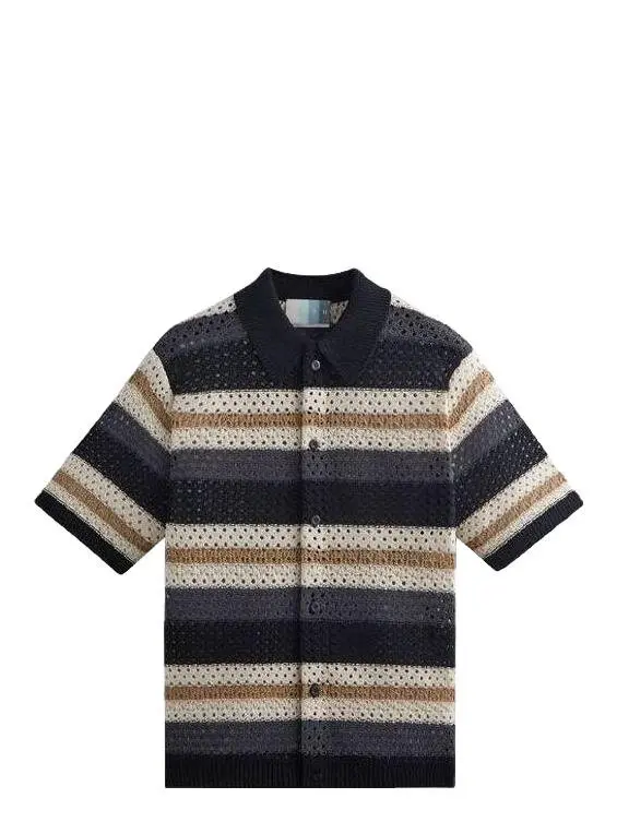 Kith Thompson Crochet Buttondown - Black