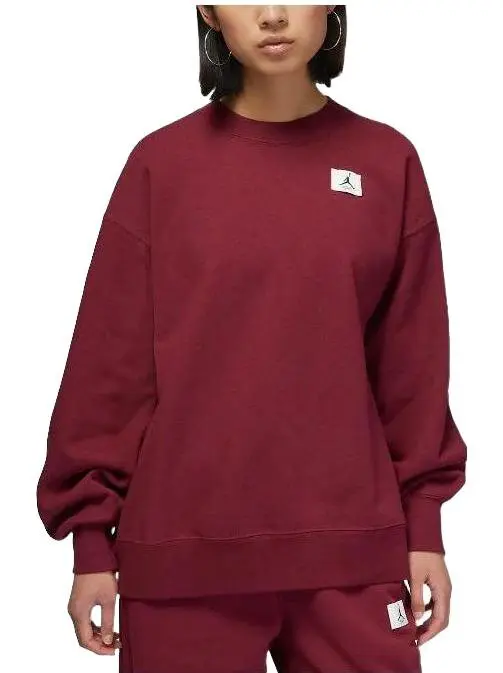JORDAN Air Flight Fleece Crew - Claret