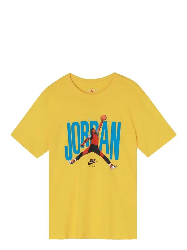 JORDAN Design Short Sleeve T-shirt - Yellow