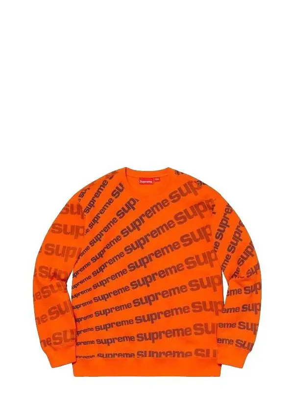 Supreme Radial Crewneck - Orange/black