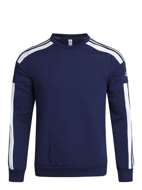 Adidas Round Neck Pullover With Long Sleeves - Blue