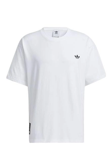 Adidas Originals Athleisure Casual Sports Back Printing Round Neck Short Sleeve - White
