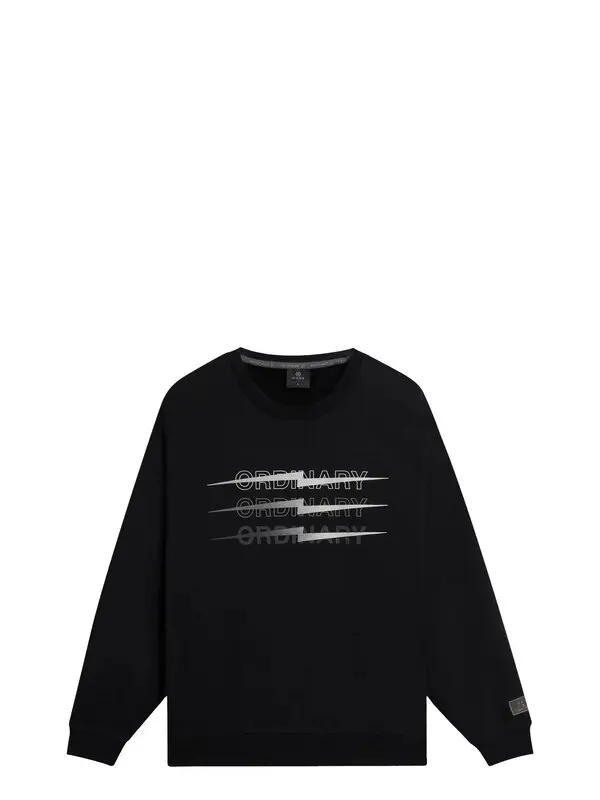 LI-NING Way Of Wade Thunder Graphic Sweatshirt - Black/white/grey