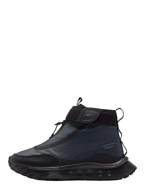 PUMA Wild Rider Ad4pt Zip Up High Top Sneakers - Black