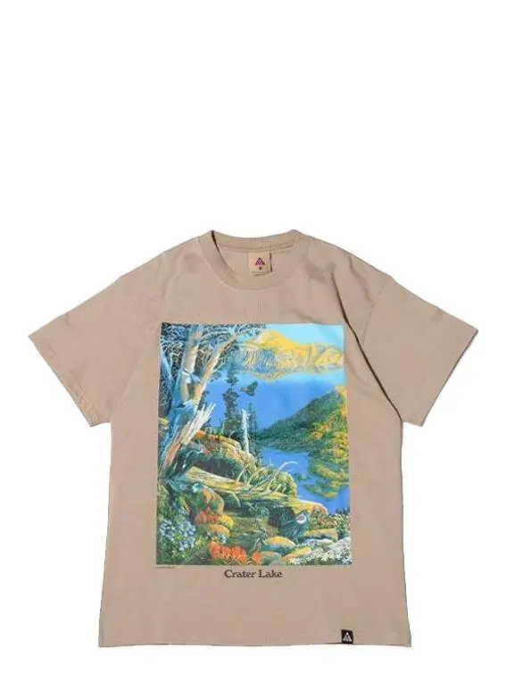 Nike Crater Lake Short Sleeve T-shirt - Khaki