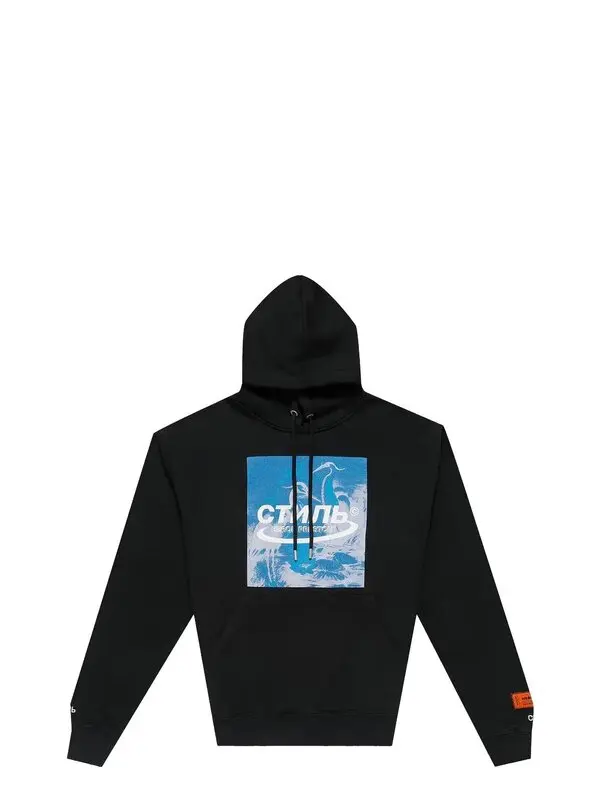 Heron Preston Hoodie - Black/blue