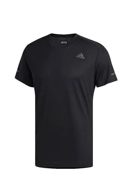 Adidas Run It Tee Logo - Black