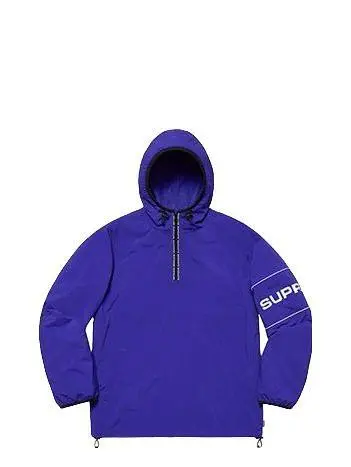 Supreme Ripstop Hooded Pullover Jacket - Blue