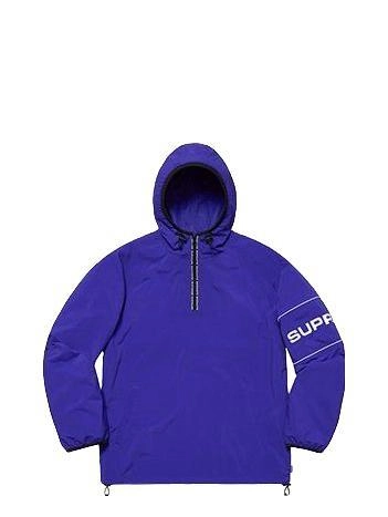 Supreme Ripstop Hooded Pullover Jacket - Blue