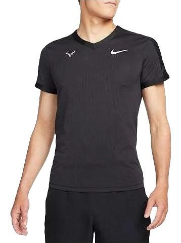Nike Dri-fit Short Sleeve Tennis Top - Black