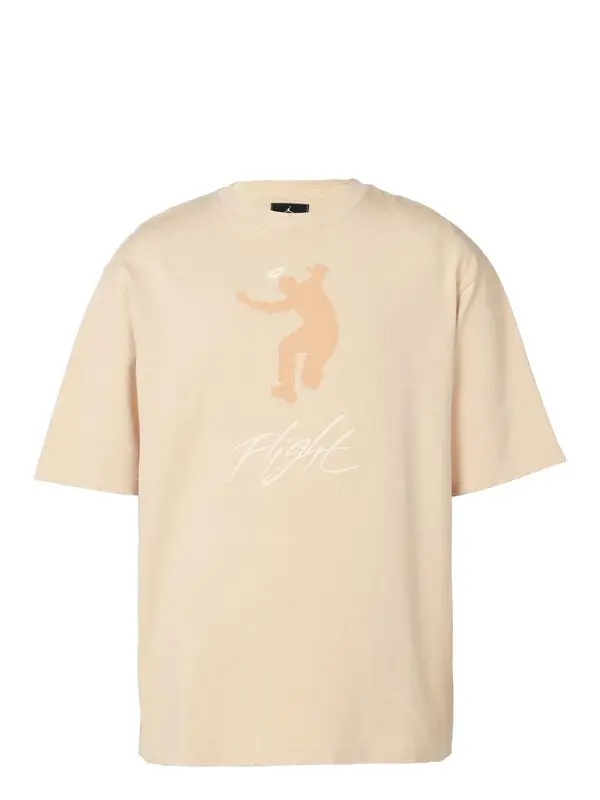 JORDAN X Union Crossover Round Neck Tee 'khaki - Multi-color